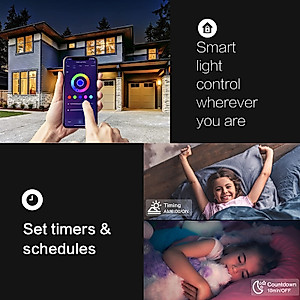 MAYOMAJO 61 Inch Smart Floor Lamp, Soft Light RGB Color Changing, Voice Control, Compatible with Alexa & Google Home, Music Sync Mood Lighting for Living Room Bedroom Party Decor