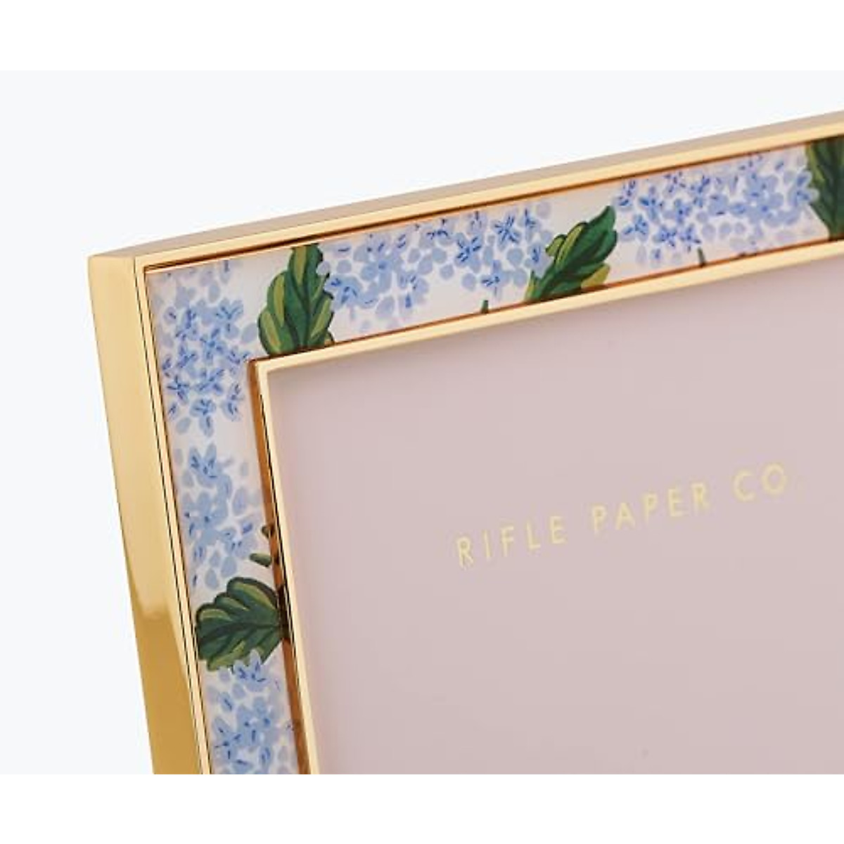 RIFLE PAPER CO. Hydrangea 4x6 Picture Frame For Special Photos With Friends And Family, Stylized Pattern Single Photo Frame For Desks, Cabinets, And Nightstands