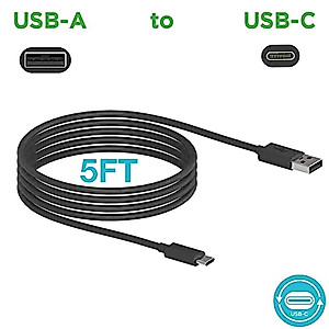 Charger Cable for Sony WH-1000XM5 1000XM4 1000XM3, WHCH710N, H910N WF-1000XM4 1000XM3, C500 WI-1000XM2 C200 XB400 SRS-XB13 XB23 Portable Speaker Earbud 5V AC Adapter USB C Headphones Charging Cord