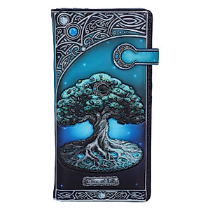 Nemesis Now Embossed Purse, Gothic Wallet, 18.5cm - Tree of Life