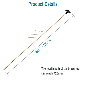 Rifle Gun Barrel Cleaning Kits for .177/.22 (4.5/5.5mm) Caliber, Bore Brush,Pistols Airgun Gun Care Cleaning Rod Brush Set for Hunting and Shooting
