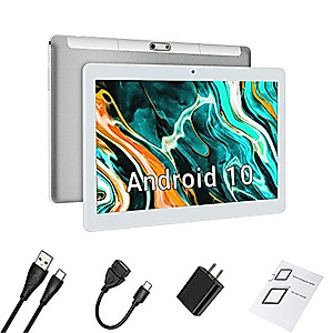 SZTPSLS Tablet 10.1 Inch 10.0 Android Tablet with Dual SIM Card Slot 2GB+32GB, Quad-Core, IPS HD Display, 128GB Expand Storage