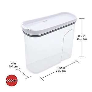 Copco Cereal Storage Container, 2.64-Quart, Clear