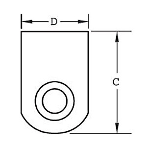 Cargo Equipment Corp. Sliding Tie Down Winch,L Style,5400 lb.,Black