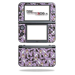 MightySkins Carbon Fiber Skin for Nintendo New 3DS XL (2015) - Cat Chaos | Protective, Durable Textured Carbon Fiber Finish | Easy to Apply, Remove, and Change Styles | Made in The USA