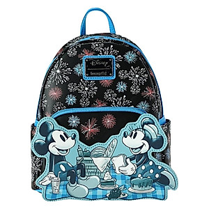Loungefly Disney Mickey Mouse Fireworks Summertime Picnic Mini Backpack Exclusive