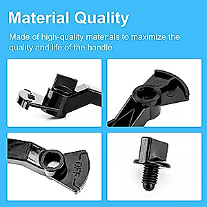 ChangTa Never Lube Valve Handle R0487200/7433 and Knob 4603/R0486900 Replacement Kit Fits Zodiac Jandy 2-Port/3-Port NeverLube Valve Handles 4733, R0487200, 1301 - Black(2 Pack)