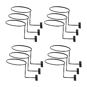 freneci 12 Pack Helmet Stand, Helmet Rack, Helmet Holder Wall Mounted Hook, Wall-Mounted Helmet Holder Hanger Hook for Coats, Wigs, Balls, Scarves, Cap