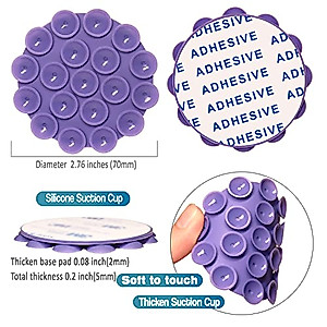 DGBGoo 5 PCS Suction Phone Case Adhesive Silicone Suction Cup Phone Holder Case for Hand Mobile Devices Mount (5 Colors)