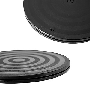 2 Pcs (8 Inch) Heavy Duty Rotating Swivel Stand - Lazy Susan with Steel Ball Bearings for Model Base/Rotating Plants/Crafts Stand Monitor/TV/Monitors/Potted Plants (360˚ Rotation)