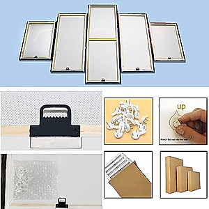 5 Pieces Canvas Wall Art Modern Home Decor Loon In Misty Waters Framed Artwork Pictures for Wall Decor Pictures for Living Room 60x32 Inch