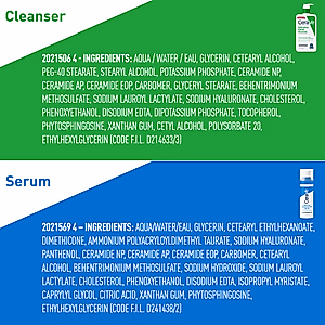 CeraVe Hydrating Face Wash and Hyaluronic Acid Serum with Vitamin B5 Set | 19oz Face Wash + 1oz Serum | Hydrating for Dry Skin | Fragrance Free