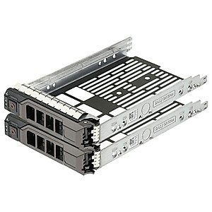 SZMYX 2pcs 3.5" 0F238F SAS SATA SATAu Hard Drive Caddy Tray Compatible with DELL PowerEdge R710 R610 R515 R510 R415 R410 R320 R310 T710 T610 0F238F F238F X968D 0X968D G302D 0G302D