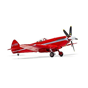 Airfix Model Set - A05139 Supermarine Spitfire MKXIV Civilian Schemes Model Building Kit - Plastic Model Plane Kits for Adults & Children 8+, Set includes Sprues & Decals - 1:48 Scale Model