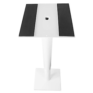 Rockville Pair 37" Steel Bookshelf Speaker/Studio Monitor Stands-White (RS37W V2)