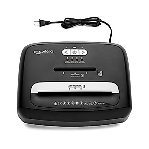 Amazon Basics 12-Sheet Micro Cut Paper Shredder and Credit Card CD Shredder with 6 Gallon Bin