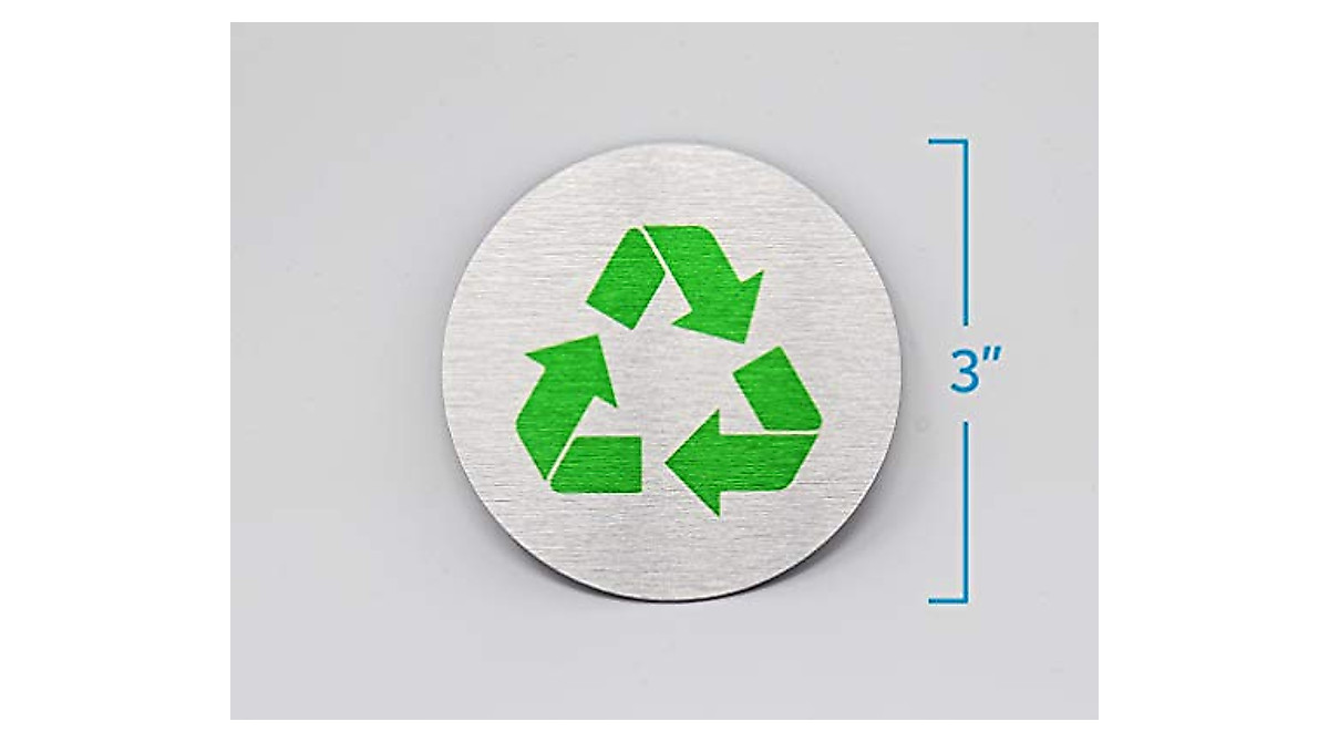 Metal Recycle Signs | Recycle Bin Marker | Metal Sign for Recycling ...