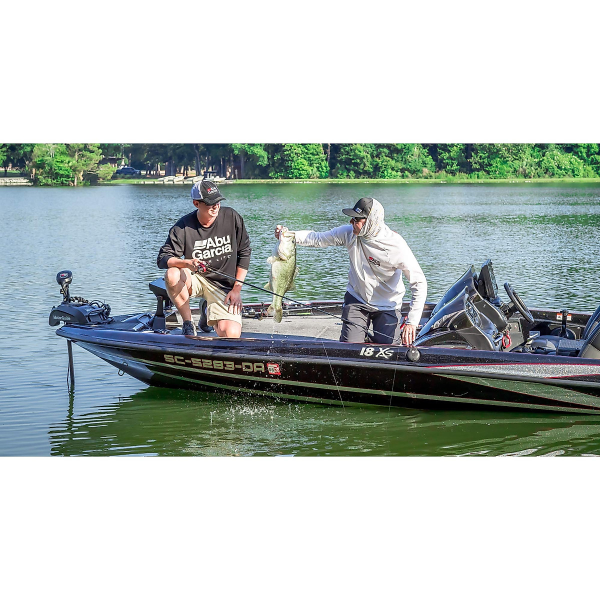 Abu Garcia 5’6” Max PRO Fishing Rod and Reel Spinning Combo, 5+1 Ball Bearings with Lightweight Aluminum Spool, 2-Piece Rod, Orange