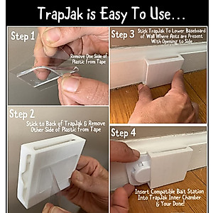 TrapJak Ant & Roach Bait Station Covers - 3 Pack - Compatible with RAID, Hotshot & Combat Plastic Ant Traps