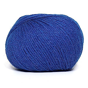 100% Alpaca Yarn Wool Set of 3 Skeins DK Worsted Weight - Heavenly Soft and Perfect for Knitting and Crocheting (Azure Blue, DK/Worsted)
