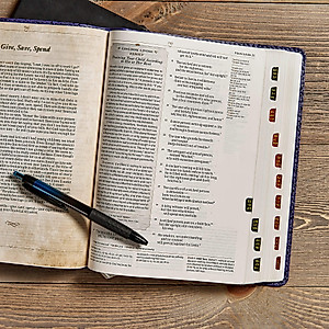 CSB Tony Evans Study Bible, Purple LeatherTouch, Indexed, Black Letter, Study Notes and Commentary, Articles, Videos, Charts, Easy-to-Read Bible Serif Type