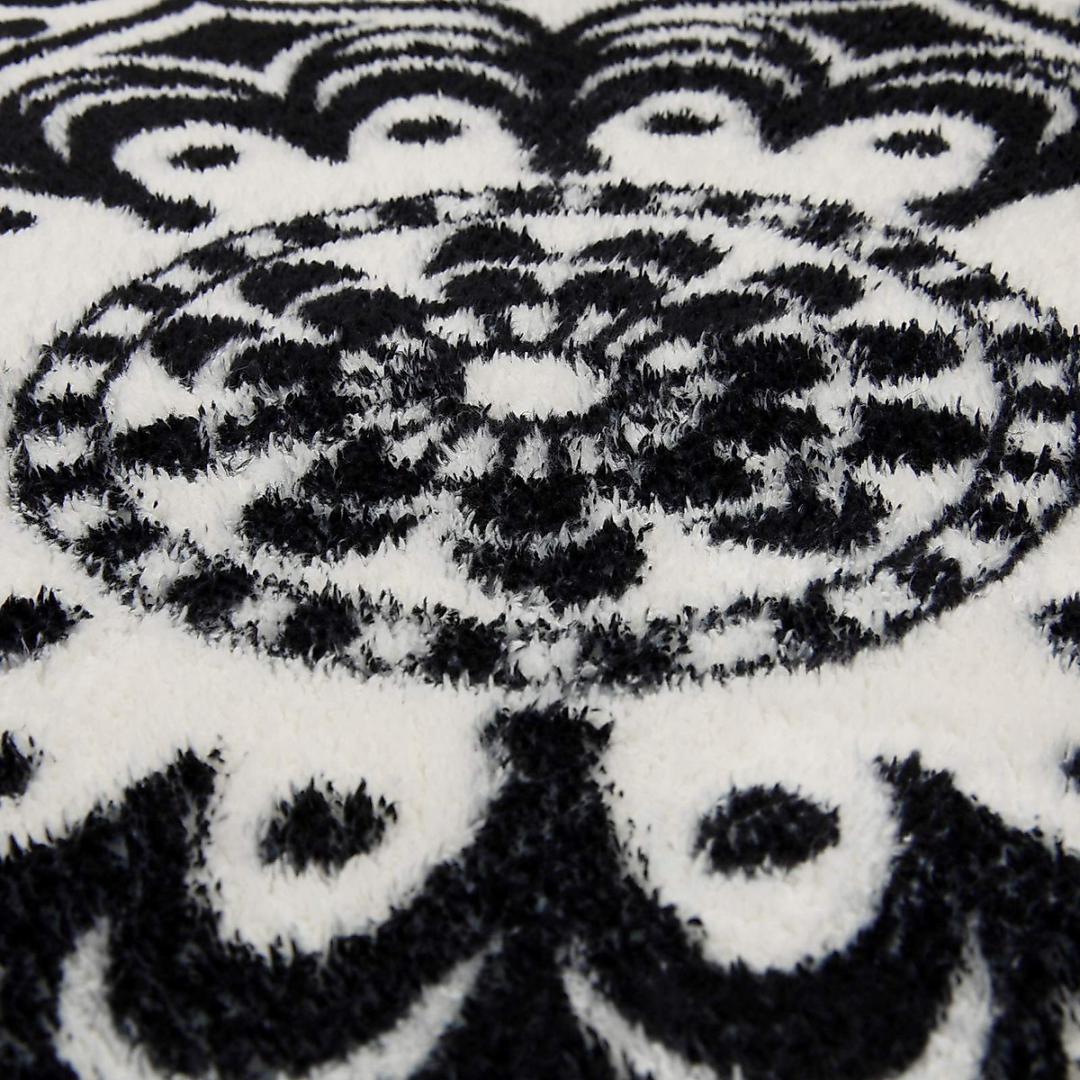 HEBE Boho Round Rugs 6Ft Washable Non Slip Round Area Rug Throw Soft Cute Round Nursery Rug Soft Fluffy Bathroom Rug Circle Rug for Bedroom Dorm Kids Room Nursery