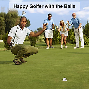 Practice Golf Balls 50 Pack, Plastic Golf Training Balls 5 inch Golf Balls for Driving Range, Swing Training, Indoor Simulators, Outdoor and Home Use