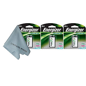 My Battery Supplier Rechargeable 9 Volt (8.4V) NiMH 175mAh 3 Batteries