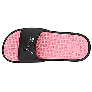 PUMA - Womens Cool Cat Sport Sandals, Size: 10 M US, Color: Puma Black/Peony/Puma Silver
