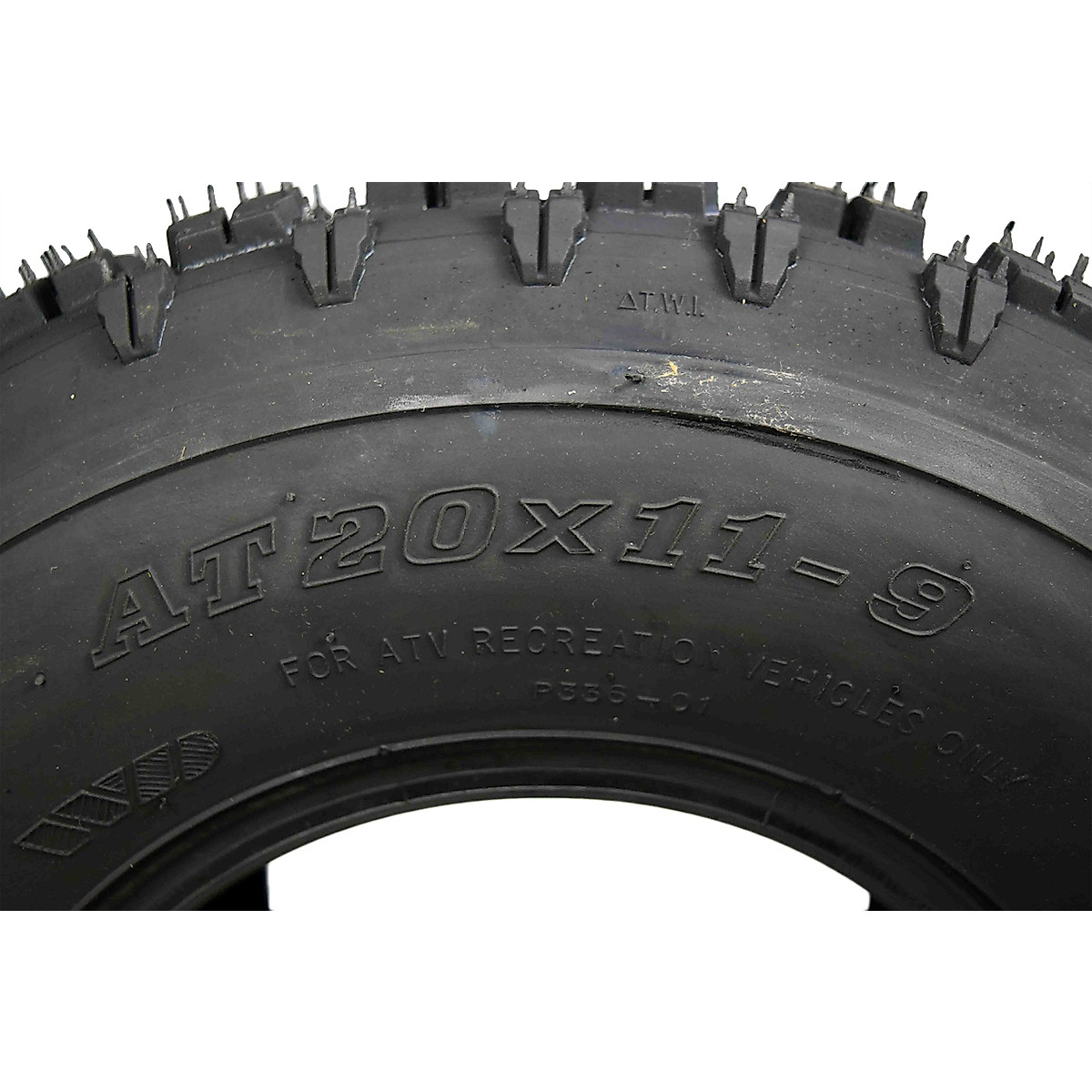 MASSFX Sport ATV Tire Set - Two Rear 20x11-9 - 4 Ply Rating - 1/2” Tread Depth - 20x11x9 (Two Pack)
