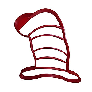 INSPIRED BY HAT FROM CAT IN THE HAT THEME CHILDRENS BOOK CARTOON COOKIE CUTTER MADE IN USA PR3429