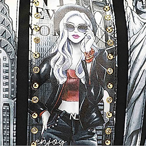 Nicole Lee MULTIFUNCTIONAL BUCKET BAG BACKPACK LNY16057 LIFE IN NEW YORK