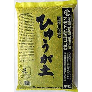 Japanese Hyuga Pumice for Orchid & Bonsai Tree Soil Mix - Medium Grain (6 mm～12 mm) 18 Liter