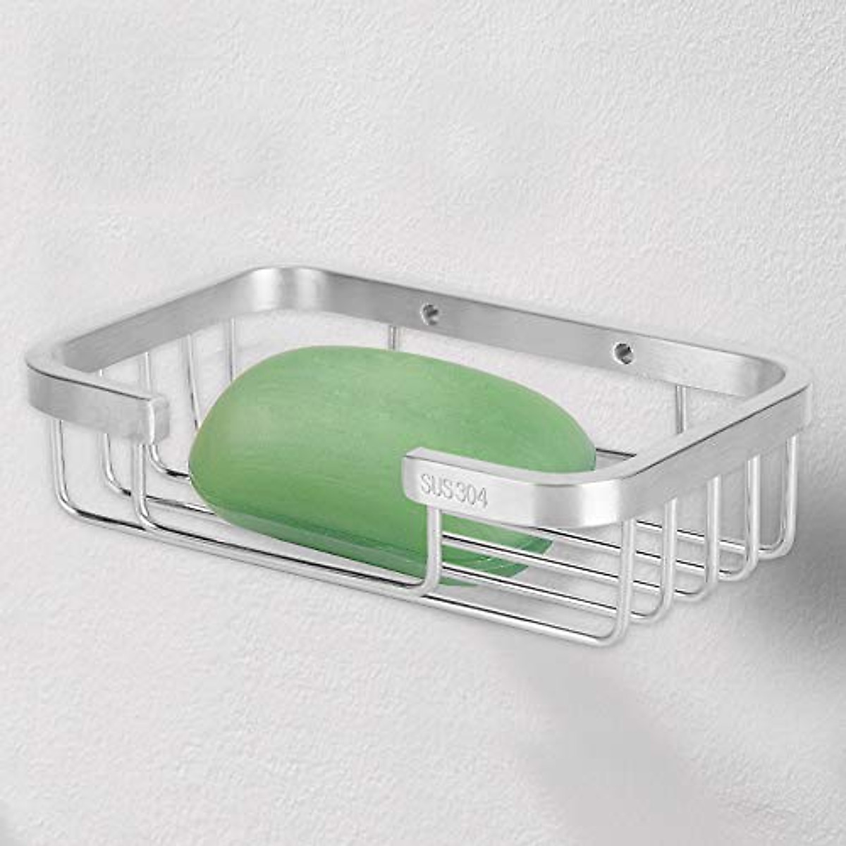 Shower Caddy Basket Shelf Wall Mounted Soap Basket Square Basket Bathroom Rack Holder Black Toilet Bathroom Accessory 304 Stainless Steel