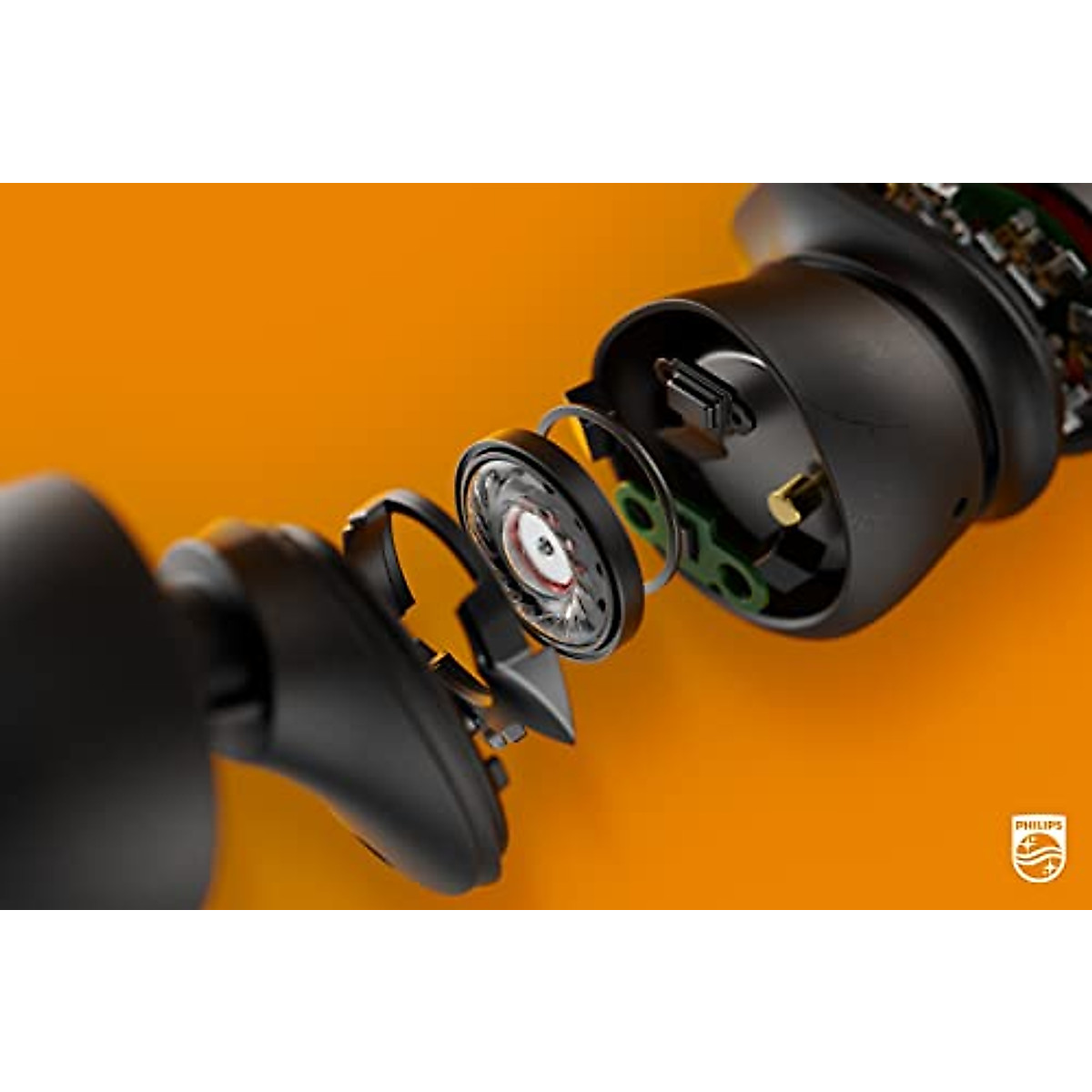 Philips GO A7507 Wireless Sports Headphones with Noise Canceling Pro (ANC), Bluetooth Multipoint and Bone Conduction Microphones for Crystal-Clear Calls, Black