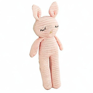 YORTOOB Easter Knitted Bunny Plush Rabbit Toy Doll Kitting Filling Toy Cartoon Toy Gift for Kids Christmas, Birthday,Interior Decoration Pendants, Great Gifts