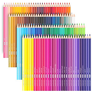 120-Colored Pencils for Adult Coloring Books, Soft Core Assorted Color Pencils for Drawing Sketching Shading, Pro Art Kit Craft Supplies Coloring Pencils Set for Artists, Gifts for Kids Teens