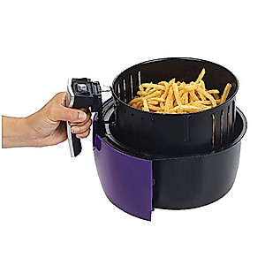 GoWISE USA GW22651 3.7-Quarts Programmable Air Fryer with 8 Cook Presets (Plum), Qt