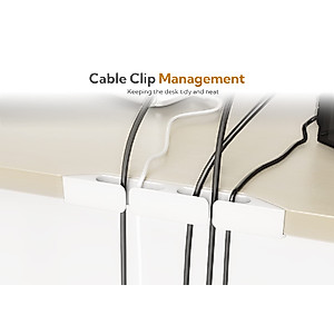 Claiks Triple Motor L Shaped Standing Desk, 63 x 55 inch Corner Stand Up Desk, Adjustable Height Desk with Splice Board, White Frame/Nature Top