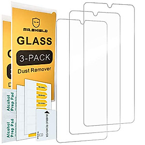Mr.Shield [3-Pack] Designed For Samsung Galaxy A42 5G [Tempered Glass] [Japan Glass with 9H Hardness] Screen Protector with Lifetime Replacement