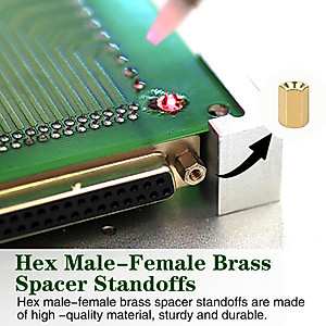 Csdtylh 480Pcs M2 M2.5 M3 Motherboard Standoffs&Screws&Nuts Kit, Hex Male-Female Brass Spacer Standoffs, Laptop Screws for DIY Computer Build, Electronic Projects, Raspberry Pi, Circuit Board etc.