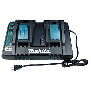 Makita DC18RD 18V Lithium-Ion Dual Port Rapid Optimum Charger with USB Port