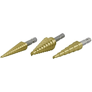 Performance Tool W9003 3-Piece Step Drill Set