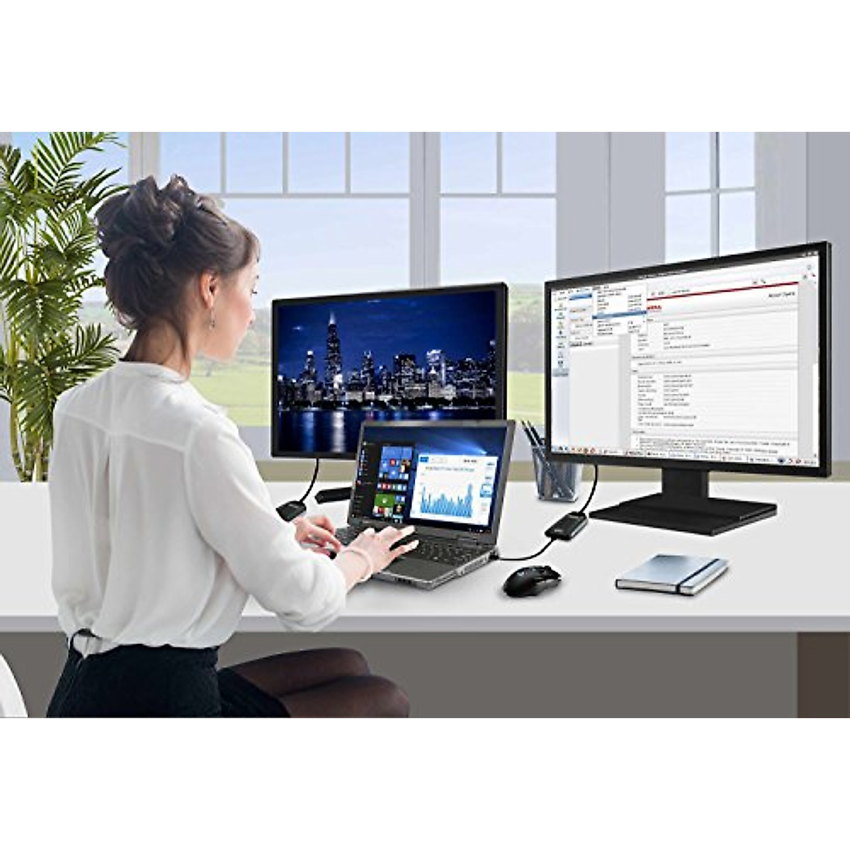 Diamond Multimedia BVU3500H USB/USB-C/TB3 to DVI/HDMI Video Graphics Adapter, Windows 11, 10, 8.1, 8, 7, XP, MAC OS and Android 5.0+