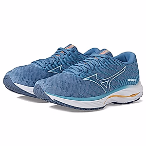 Mizuno Women's Wave Rider 26 | Neutral Running Shoe | Mountain Spring/White | US 8.5
