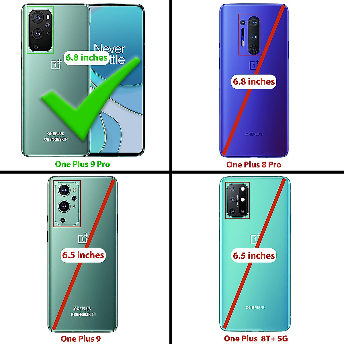 Ailiber Compatible with OnePlus 9 Pro Case with Screen Protector, for Magnetic Car Mount, Kickstand Holder, Rugged Shockproof Bumper Military Grade Protective 1+9+ Phone Cover for OnePlus 9 Pro-Black