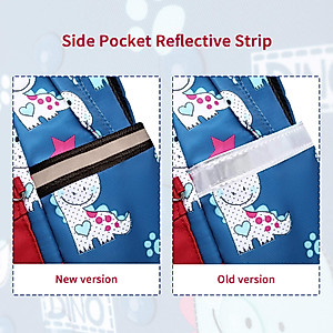 Mairle Little Kids Backpack Preschool Kindergarten School Bag for Boys and Girls with Chest Strap, Sea World Print, Dark Blue/Yellow