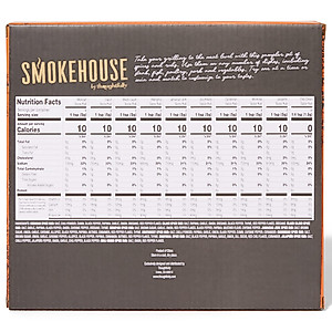 Smokehouse by Thoughtfully, Gourmet Grilling Spice Set in Mini Glass Bottles, Vegan and Vegetarian, Grill Seasoning Flavors Include Caribbean, Jamaican Jerk, Jalapeno, Montreal and More, Pack of 10