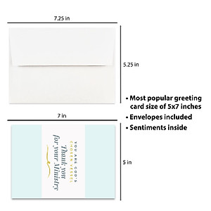 Simply Uncaged Christian Gifts Ministry Appreciation Card 5x7Inch for Pastor, Minister, Church Staff, Volunteers, Ministry Appreciation Gift Card for Ministers (Single Card)