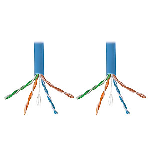 Tripp Lite Cat6 Gigabit Bulk Solid PVC Cable Blue, 1000-ft.(N222-01K-BL)